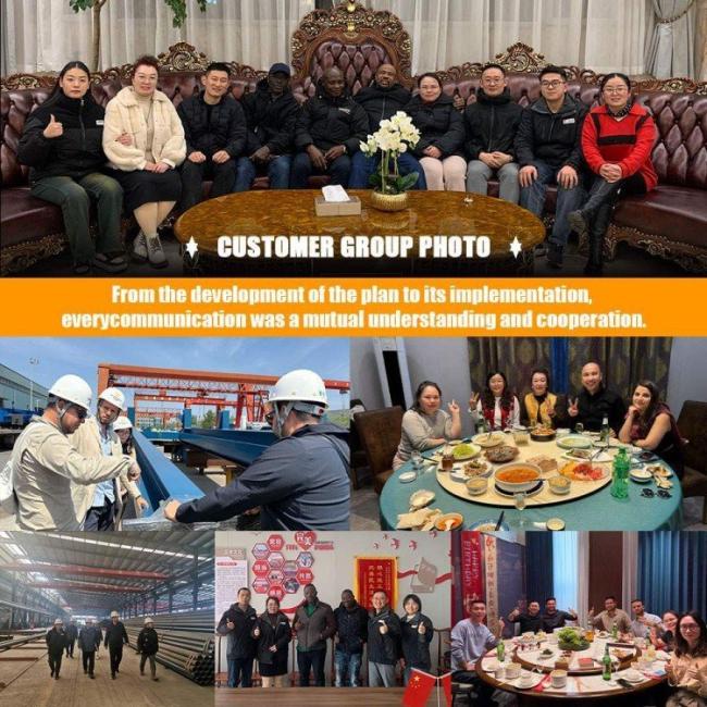 Steel structure building interior view