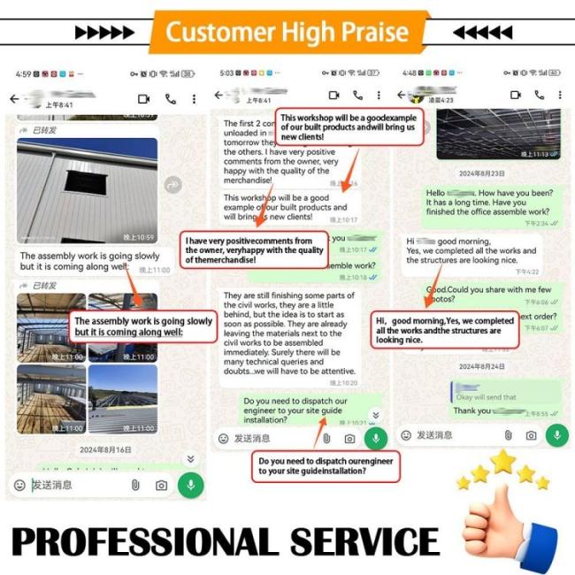 Steel structure building project example
