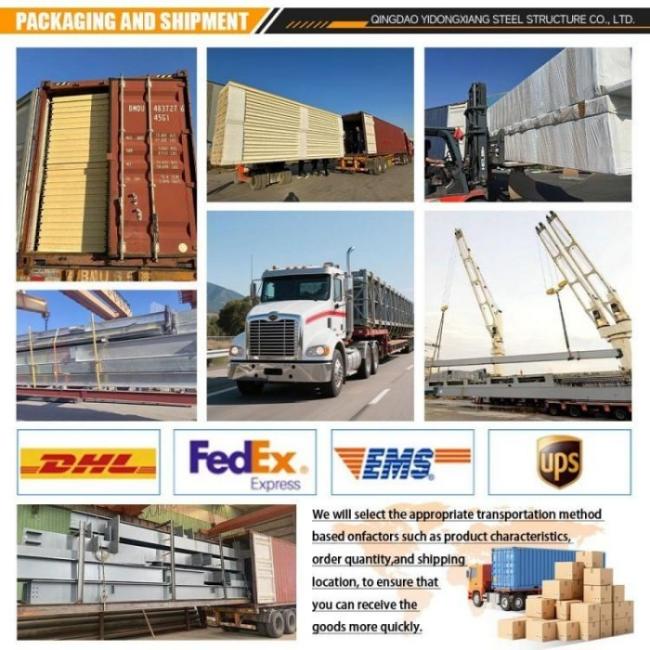 Steel frame building components packaging