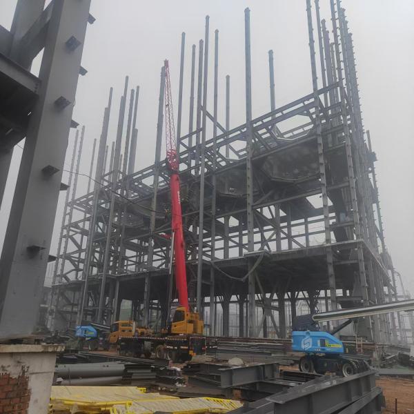 Quality Pre Engineered Steel Structure Workshop Construction With Steel Color Sheet for sale
