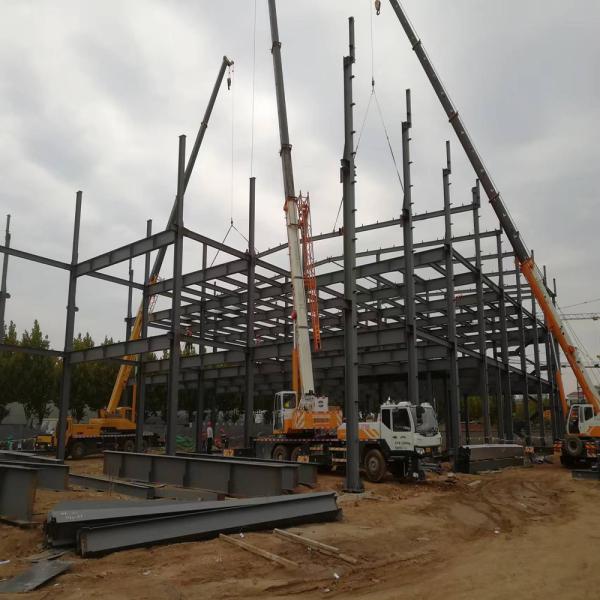 Quality Pre Engineered Steel Structure Workshop Construction With Steel Color Sheet for sale