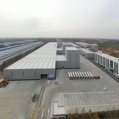 China Feuerfeste Stahlkonstruktion Fertiggebaute Industriegebäude zu verkaufen
