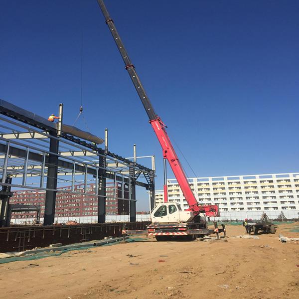Quality Food Workshop Q355B Steel Frame Building Construction Prefabricated Steel Packing Warehouse for sale