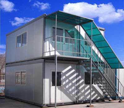 China Prefab Container House Q355 Q235 Steel Frame Sandwich Panel for sale