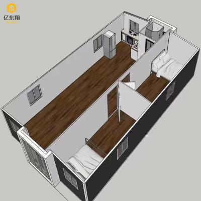 China 20ft 40ft Double Wing Folding Prefabricated Container House for sale