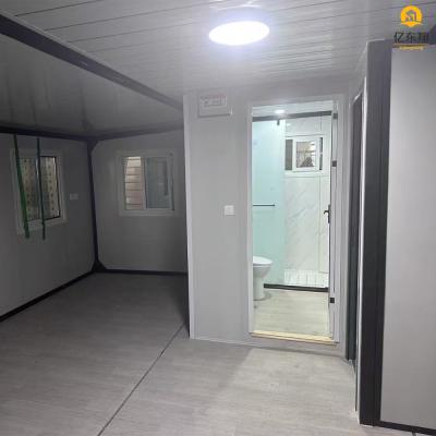 China Steel Prefab Expandable Container House with Glass Wool Wall Panels for sale