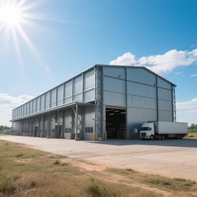China Pre Galvanized C / Z Purlin Steel Deck Plate Prefab Steel Houses Storage Workshops for sale