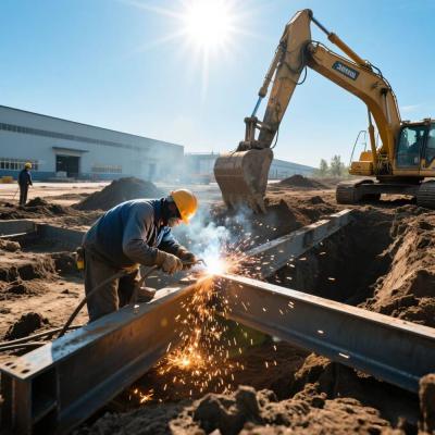 중국 Q235B 강철 구조 건물 맞춤형 금속 작업장 판매용