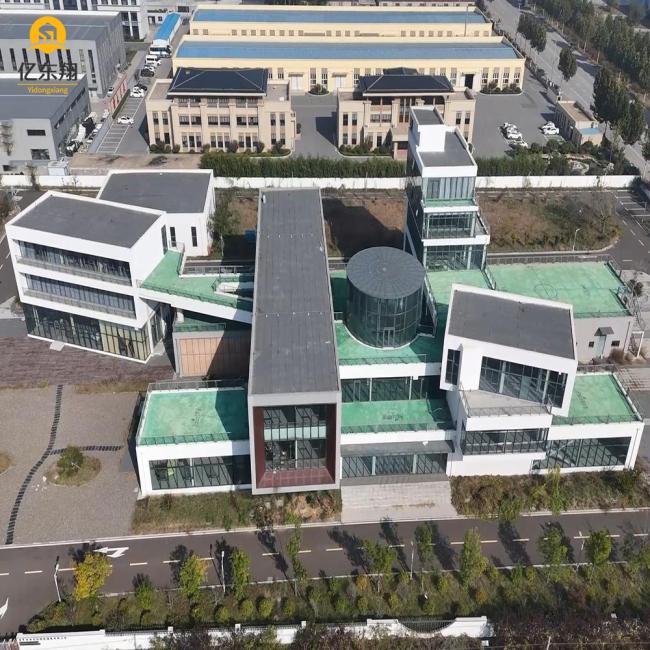 Prefabricated steel structure building exterior