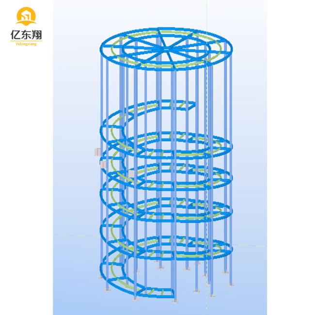 Completed steel reception room interior