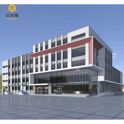 China Multi Story Prefabricated Steel Frame Building with Insulated Wall Panel and High Versatility for sale