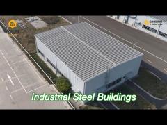Edifici industriali in acciaio prefabbricati costruzione con finestre in lega di alluminio
