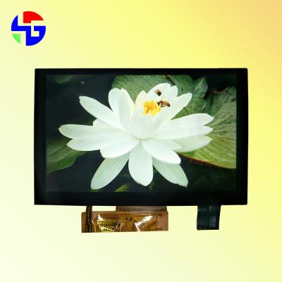中国 フル パースペクティブ TFT 800x480 LCD ディスプレイ RGB インターフェイス 40PIN 500cd/m2 販売のため