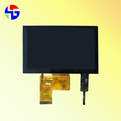 中国 フル パースペクティブ TFT 800x480 LCD ディスプレイ RGB インターフェイス 40PIN 500cd/m2 販売のため
