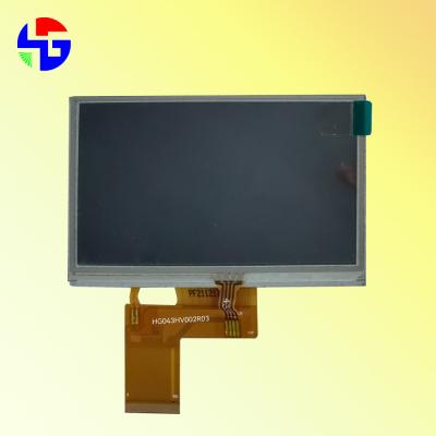 Cina Touch screen resistivo TFT da 4,3 pollici Interfaccia 480x272 RGB 40 PIN in vendita