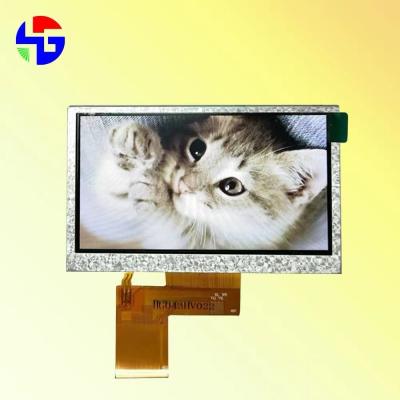 中国 標準 4.3 インチ TFT LCD ディスプレイ 480x272 RGB インターフェイス 1000cd/m2 販売のため