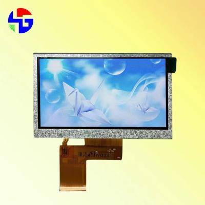 中国 標準 4.3 インチ TFT LCD ディスプレイ 480x272 RGB インターフェイス 1000cd/m2 販売のため