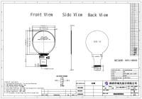 China 480x480 Round TFT Display 2.76 Inch RGB Interface Circular Screen Process for sale