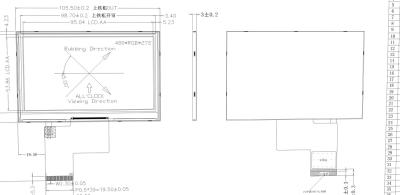 Cina Risoluzione 480x272 Display LCD industriale Interfaccia RGB da 4,3 pollici 40 pin in vendita