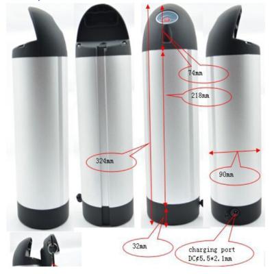 China Water Bottle Ebike Battery Pack 36V Lithium Battery for E-Bicycle for sale