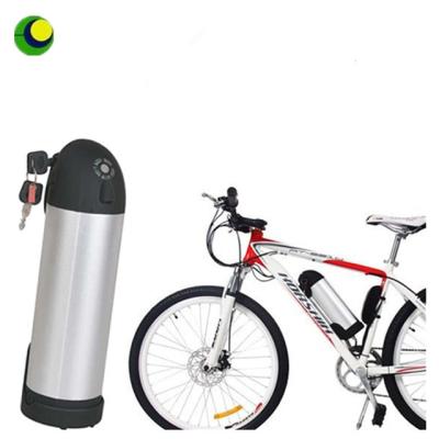 China 36V 13AH water bottle bicycle Lithium battery Use for 3.7V 2600MAH Cell with 15A BMS 42V 2A charger for sale