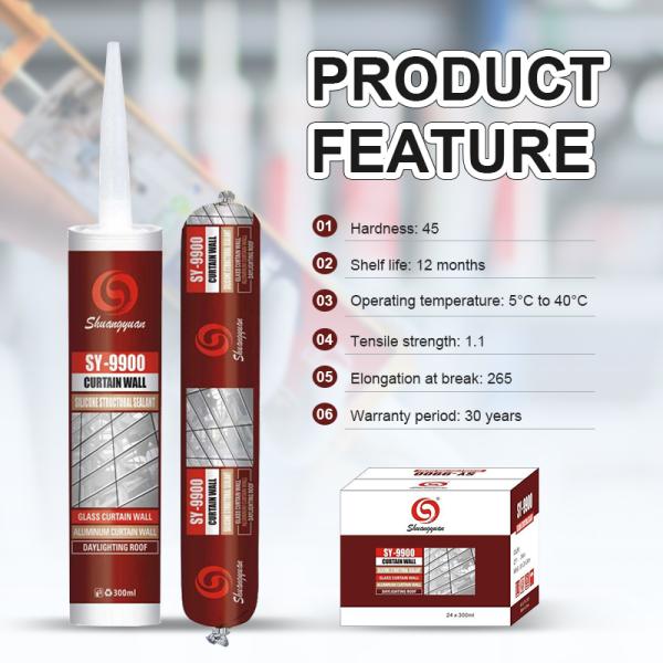 Quality Customizable Silicone Structural Sealant For Large Scale Building Envelope Construction for sale