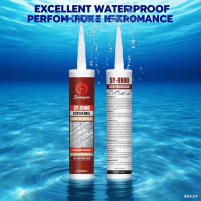 China 300ml/Pcs Black Waterproof Silicone Sealant For Glass Structural Bonding for sale