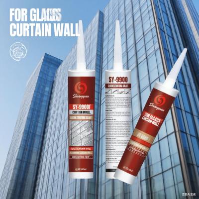 China White Structural Silicone Sealant for Caulking Glass Wall Bathroom Construction for sale