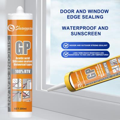 China Flexible Sealing Acetic Acid Silicone Sealant Universal Type Quick Drying GP for sale