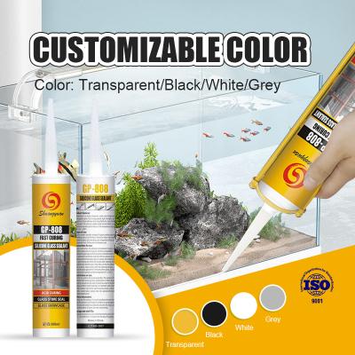 China Long Lasting Sealing Glass Silicone Adhesive UV Resistant For Extra Large Flat Glass for sale