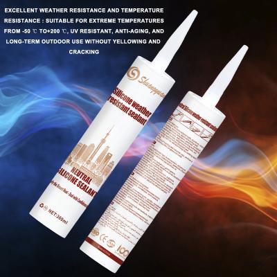 China Custom color Neutral Cure Silicone Caulk Low Odor Safe Eco Friendly For Interior Use for sale