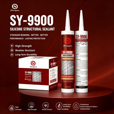 China Double Source 9900 High Performance Structural Silicone Sealant One Component Neutral Cure Construction Sealant for Aluminum  Glass for sale