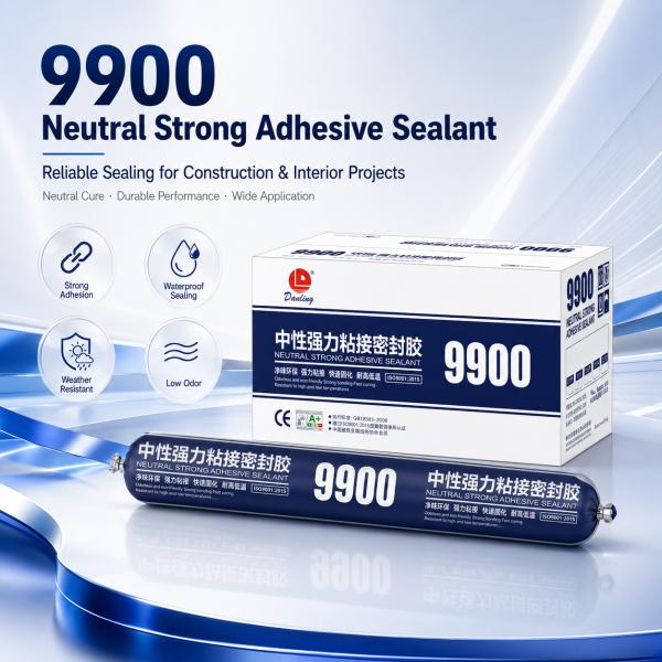 Quality 9900 Construction Grade Neutral Silicone Sealant  Waterproof Weatherproof  High Strength for sale
