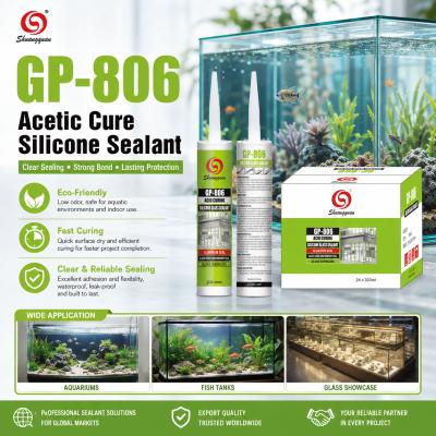 China GP-806 General Purpose Silicone Glass Sealant for Aquariums, Showcases, Glass Doors and Windows for sale