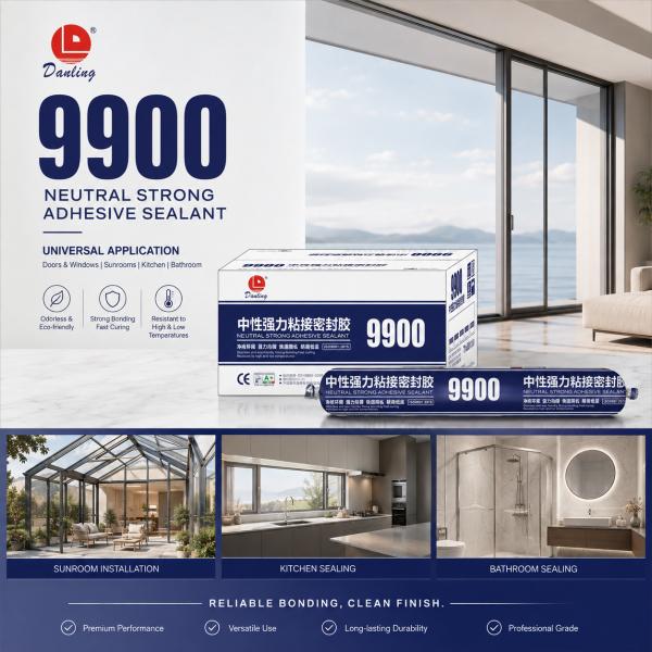 Quality Danling 9900 Professional Adhesive Sealant for Windows Sunrooms  Building Sealing for sale