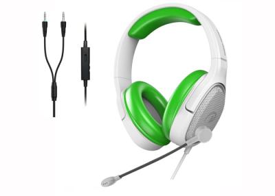 China 40mm van de het Gokkenhoofdtelefoon van PC Zachte de Oorbeschermers Groene Kleur met Mic Headset Te koop