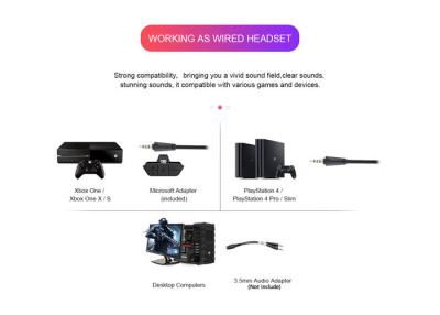中国 賭博のためのV5.0 Bluetoothのイヤホーン、50MMの無線電信の可聴周波ヘッドホーン 販売のため