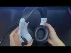 Auriculares blancos y negros del juego del neodimio de las auriculares 40m m del juego de PS4 PS5