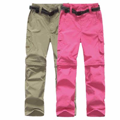 China Outdoor Sport Quick Drying Disassemble Children Pants for sale
