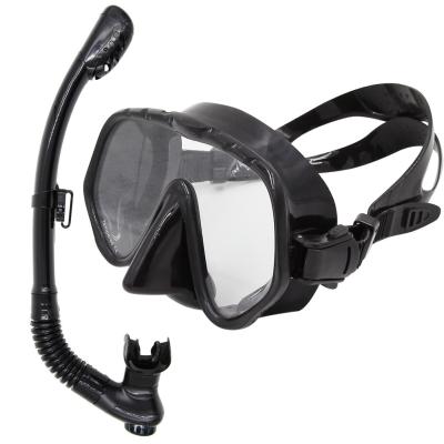 China 2015 Professional Black Low Volume Diving Sets with Tempered Glass for sale