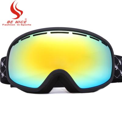 China Girls Snowboarding Goggles Mirrored Ski Goggles CE / FDA Approved for sale