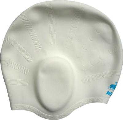 China Adult White Black Yellow Swimming Head Cap With 100% Silicone OEM for sale