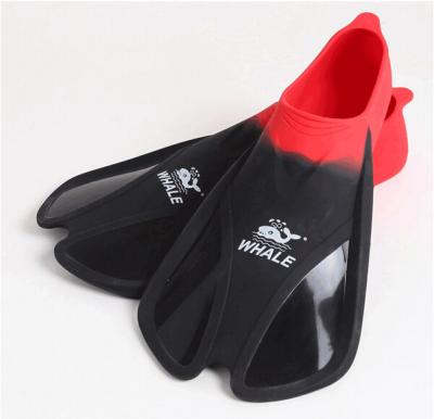 China Silicone Training Swim Fins Scuba Diving Equipment Short Straight for sale