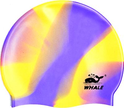 China Lightweight Silicone Fashionable Swimming Caps With Customized Logo for sale