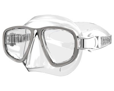China Adult Mask Diving Equipment Tempered Mirror Frameless Mask Customized for sale