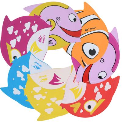 China Colorful Silicone Children Girls Swimming Cap Animal Shape Design for sale
