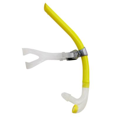 China Flex Yellow Adult  Diving Snorkel Purge Valve For Easier Clearing for sale