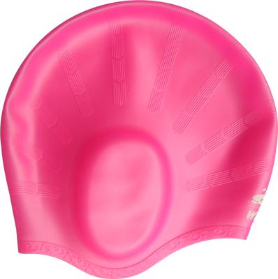 China Silicone Ear Protection Adult Summer Swimming Hat Unique Design for sale