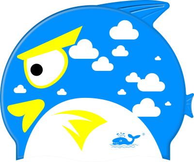 China High quality shark swimming caps colorful baby swim cap rubber for sale