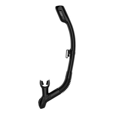 China CE certificated Dry Snorkel in Black Liquid Silicone, Bendable PU tube for Adult for sale